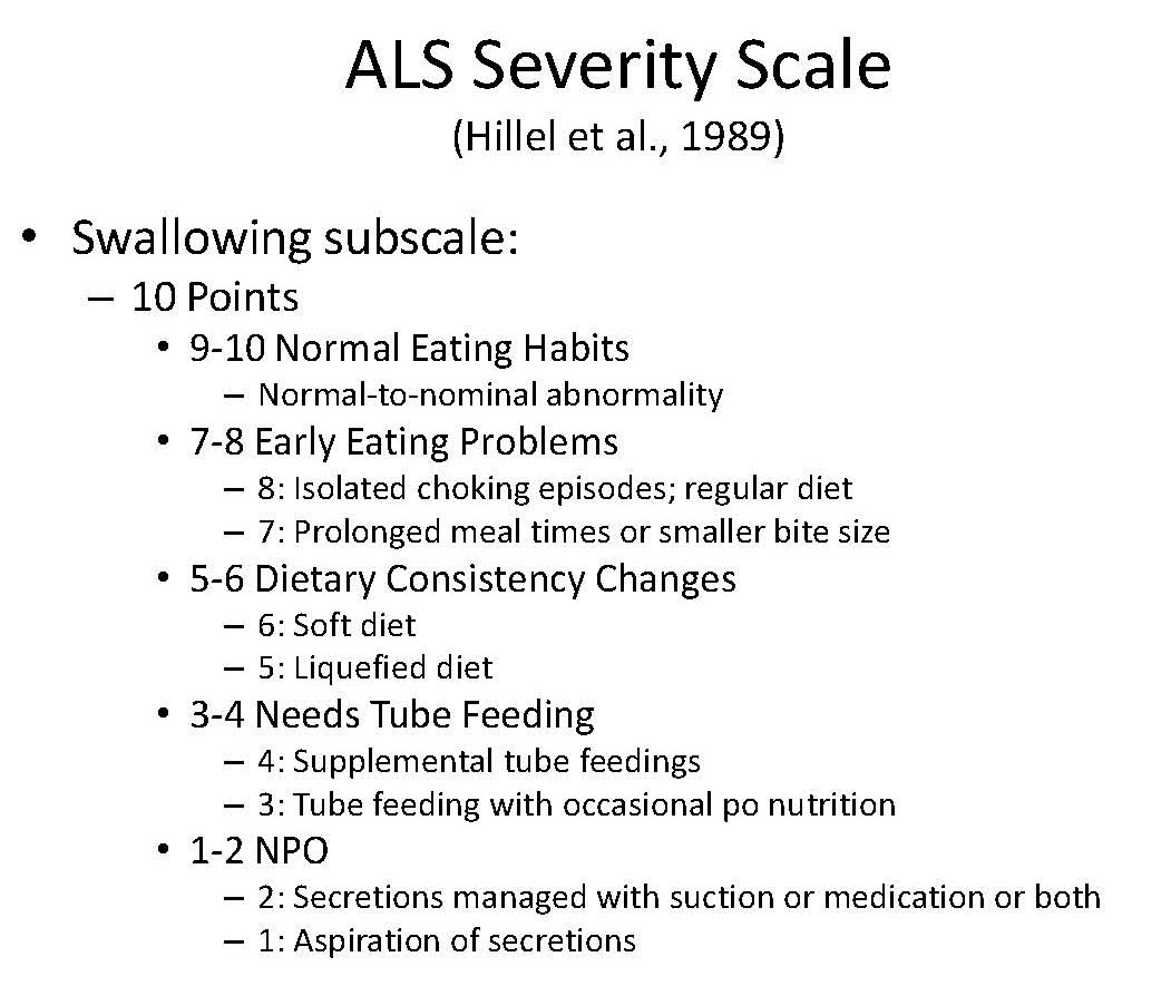 Dysphagia in Neurodegenerative Disease: Focus on ALS and Parkinson's ...